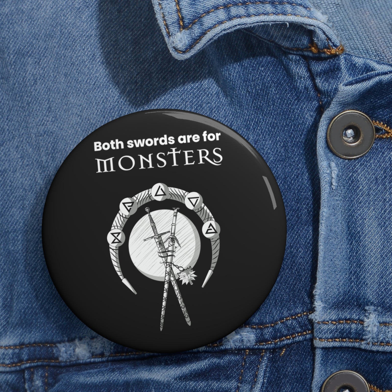 The Witcher - Swords - Buttons – Fable Bytes